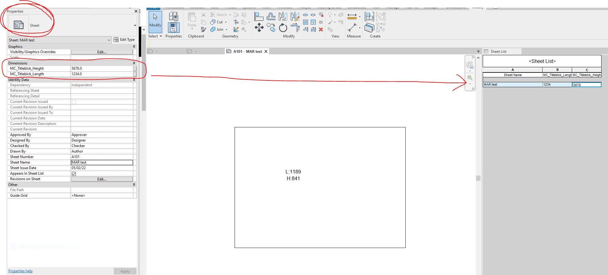 Solved: Sheet size (height and width) in title block - Autodesk Community