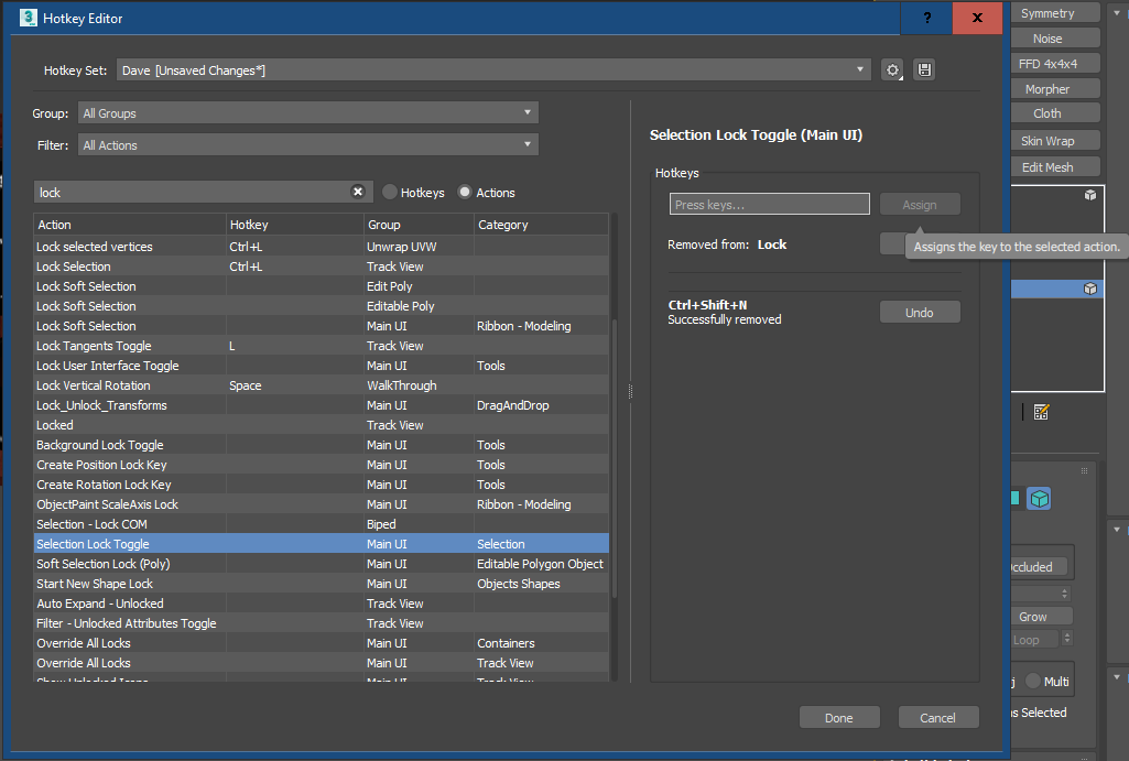 section lock by space bar - Autodesk Community
