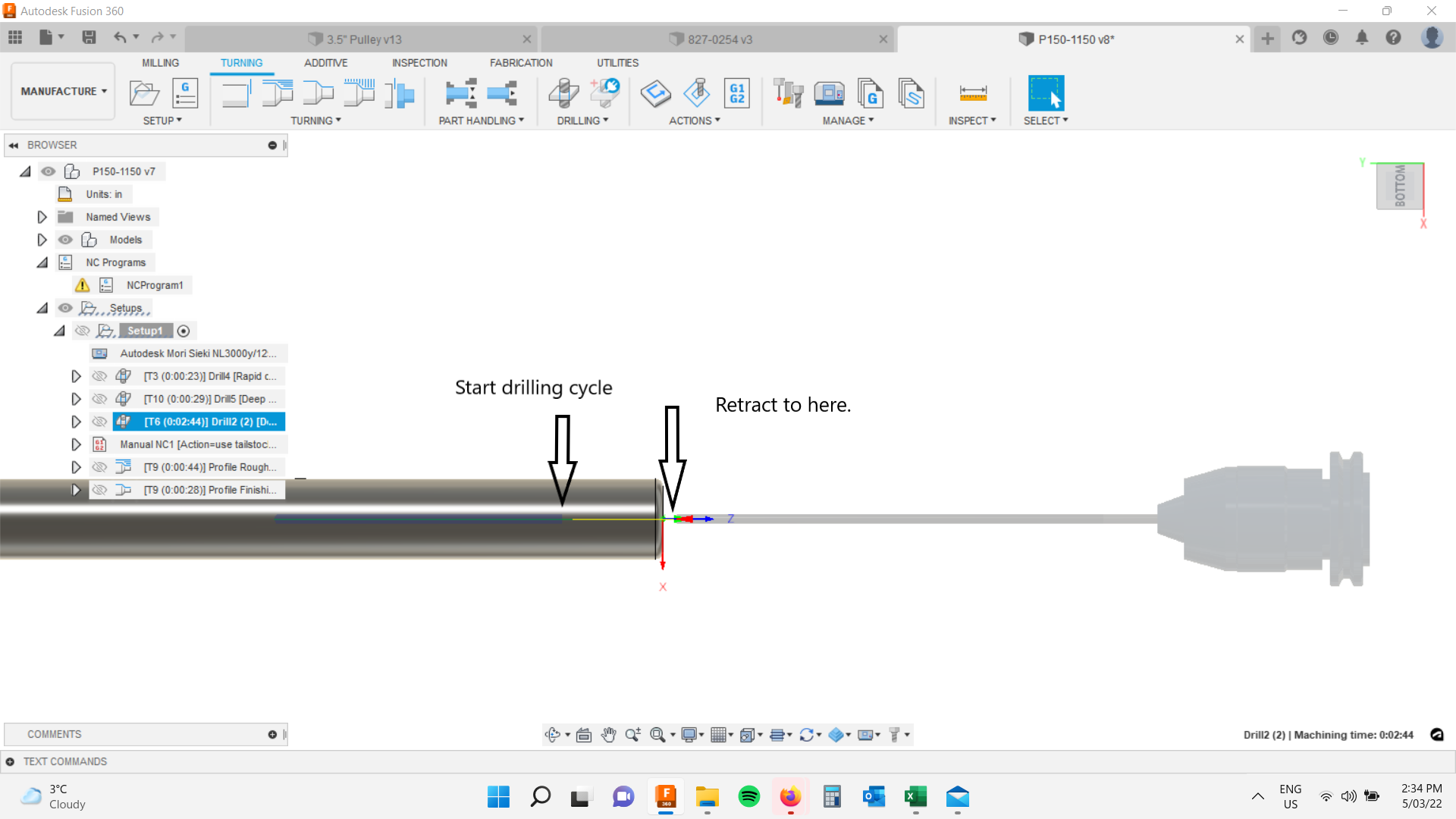 Drill cycle Retract Position - Autodesk Community