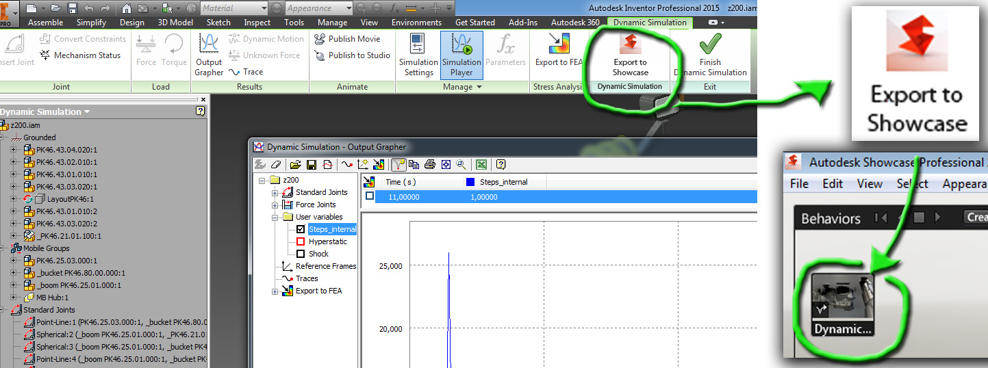 Export Dynamic Simulation Animation to Showcase - Autodesk Community