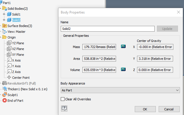 Filling inside a model and getting the volume - Autodesk Community