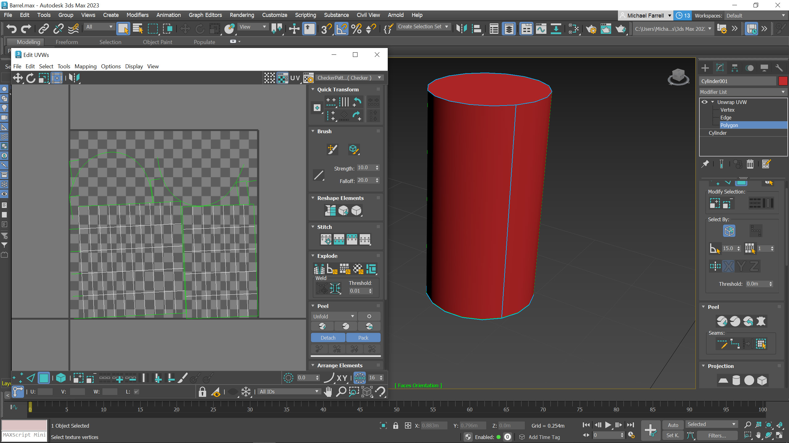 Solved: UV Unwarapping with seams - Autodesk Community