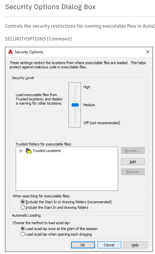 Solved: Online custom install security settings - Autodesk Community