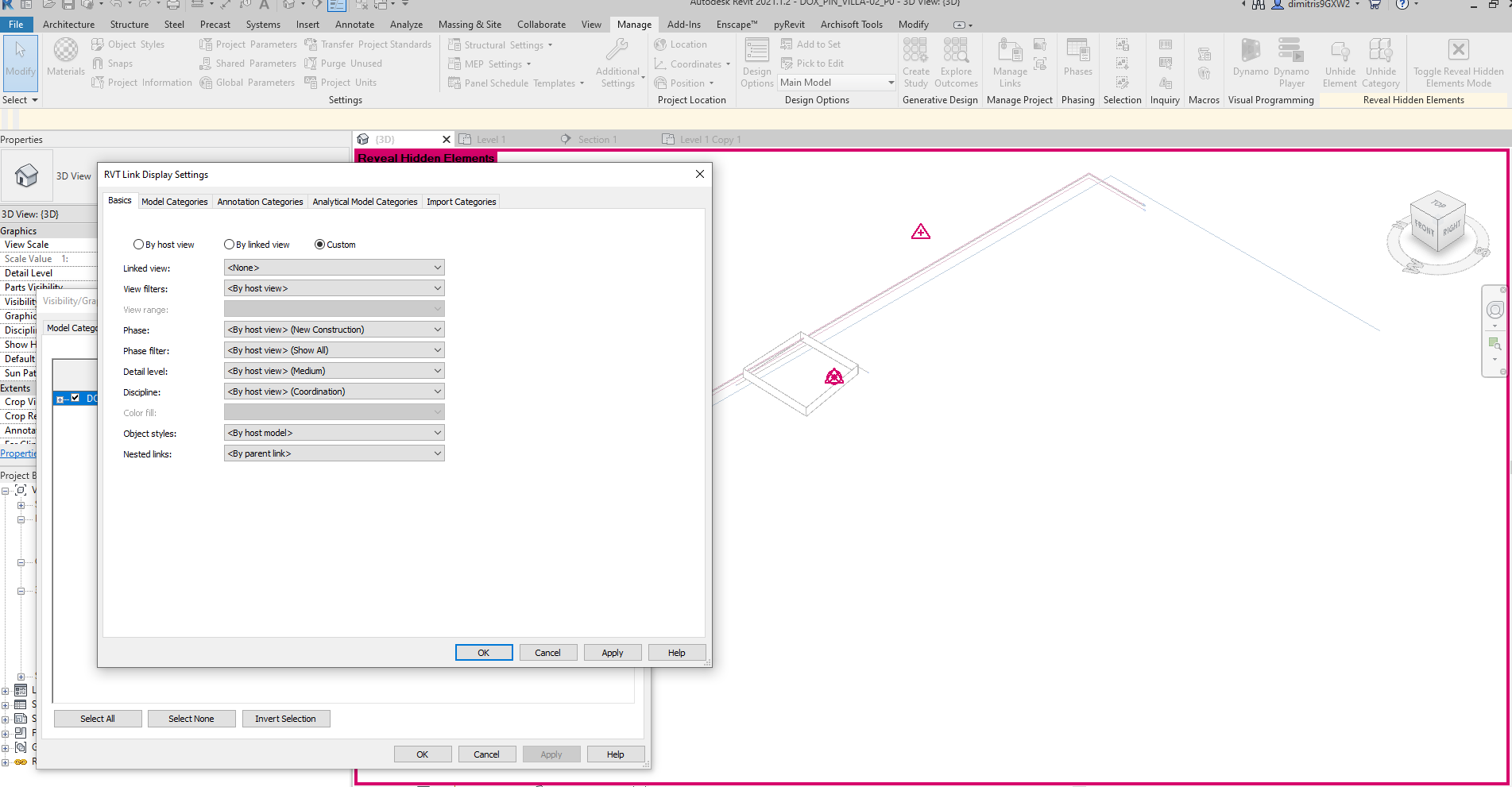 Solved: Nested Link not shown in host model despite being attached - Autodesk Community