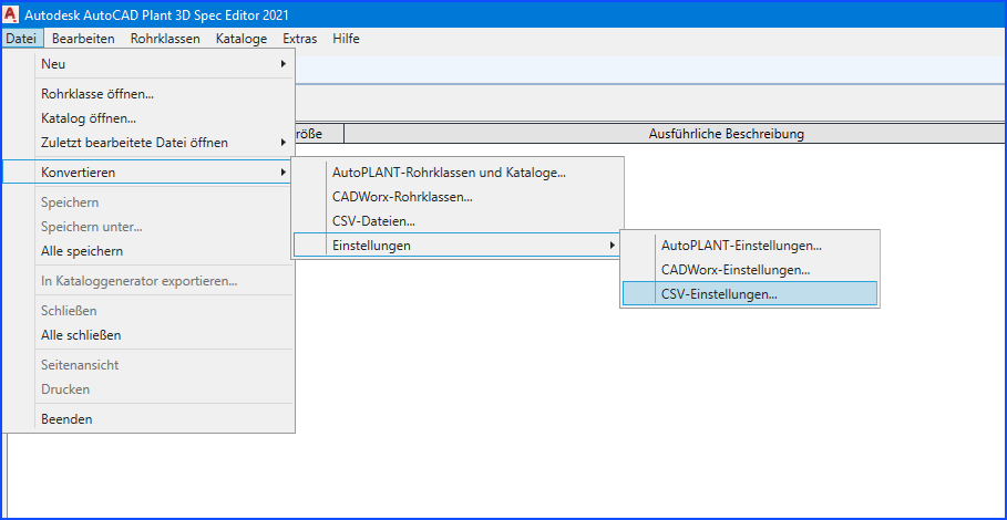 Spec Editor- CSV import file format required? - Autodesk Community