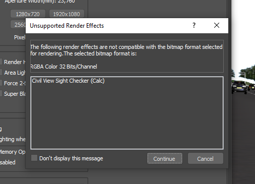 Unsupported Render Effect - Autodesk Community