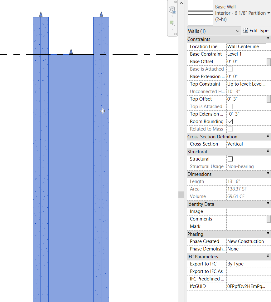 Solved: "Extension layers at the top of the wall must be adjacent ...