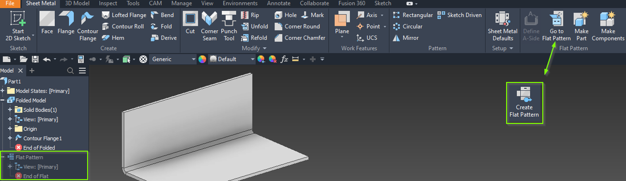 Solved: Flat Pattern View cant be selected in drawing - Autodesk Community