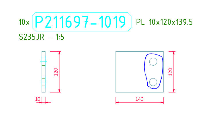 Single part drawing front view doesn't show hole details - Autodesk ...