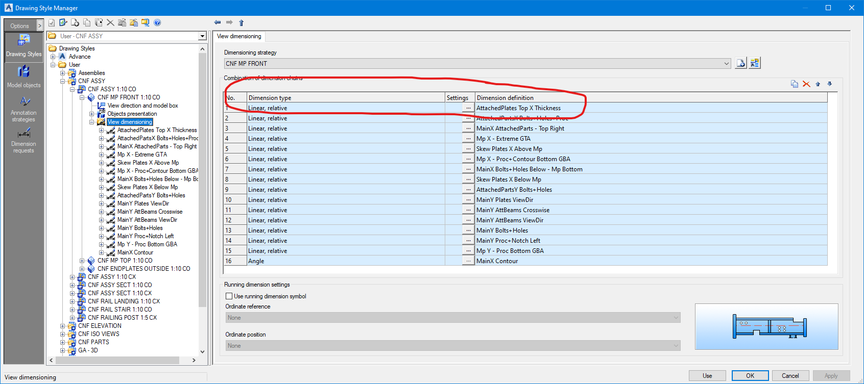 Solved: Add additional line to dimension to show what side of steel is being dimensioned ...