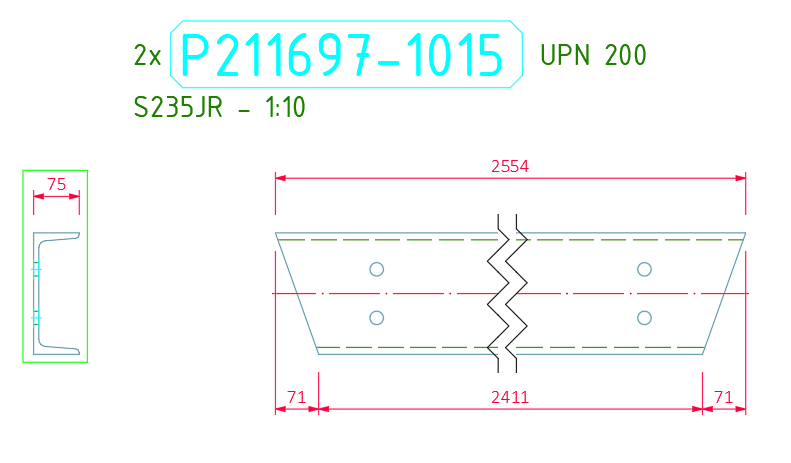 Single part drawing front view doesn't show hole details - Autodesk ...