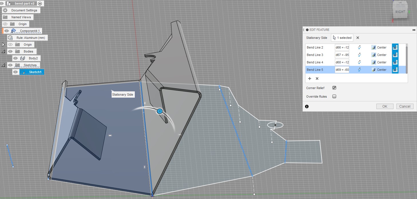 Solved: Sheet Metal Bend Part Symmetrically - Autodesk Community