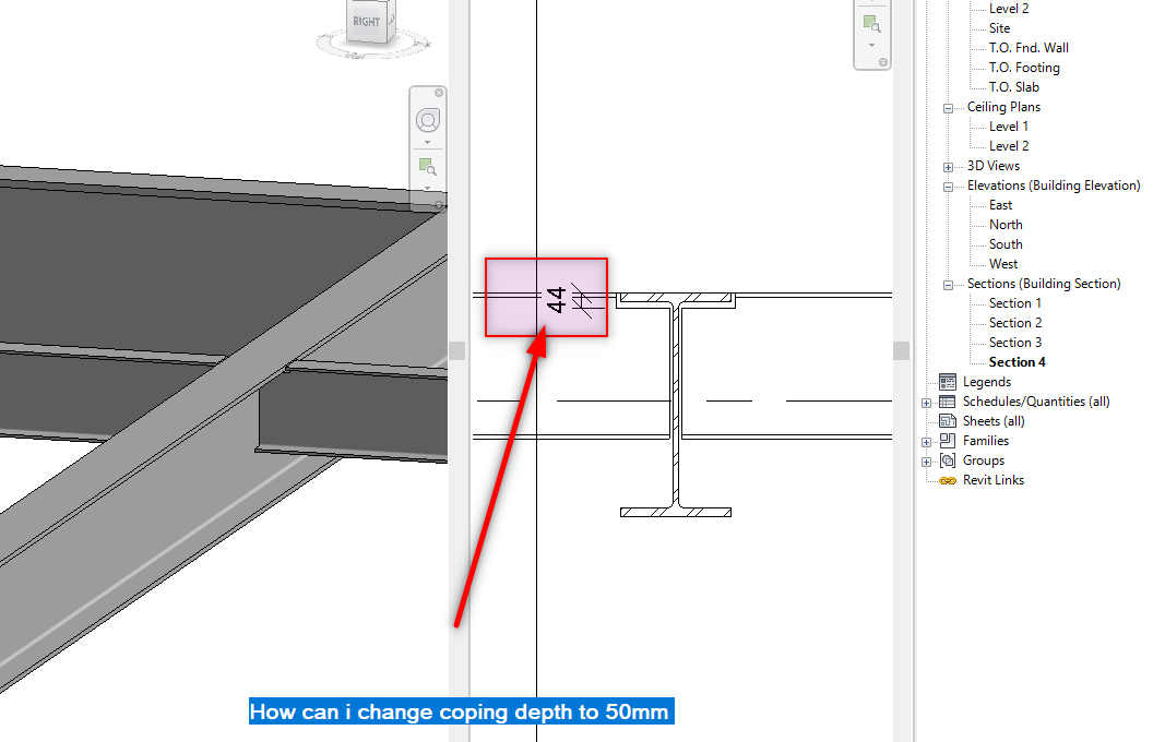 Solved: change coping depth of steel beam - Autodesk Community