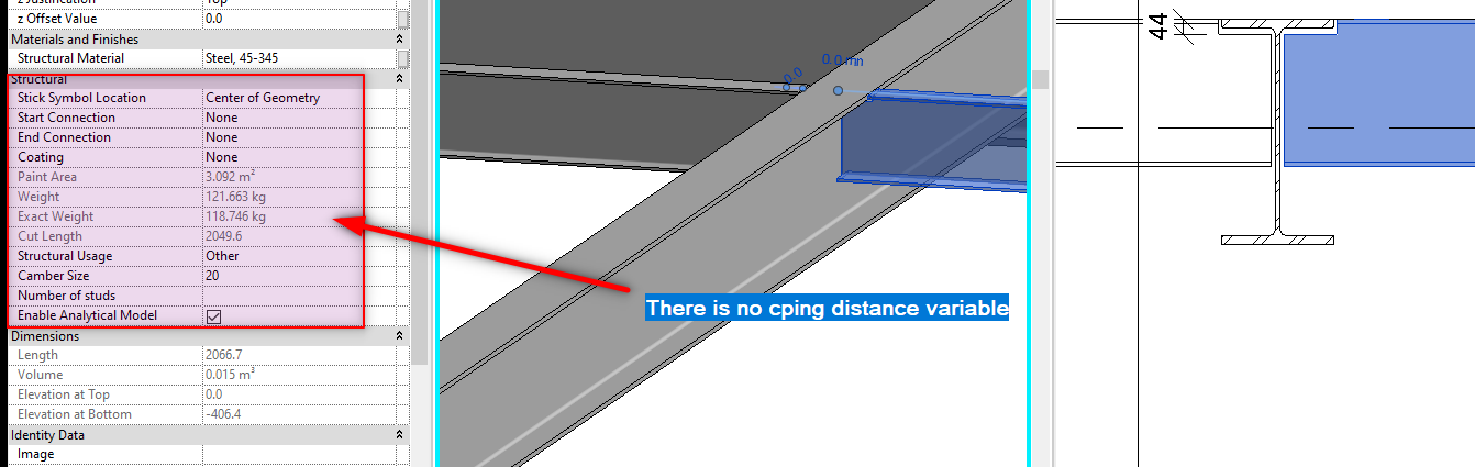 Solved: change coping depth of steel beam - Autodesk Community