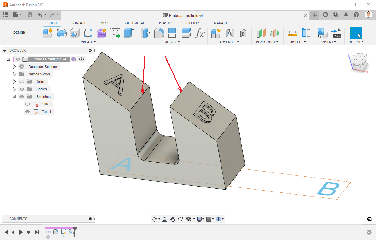 Add text to multiple surfaces - Autodesk Community