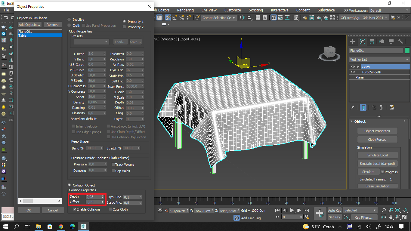 Solved: Cloth Simulation not working properly - Autodesk Community