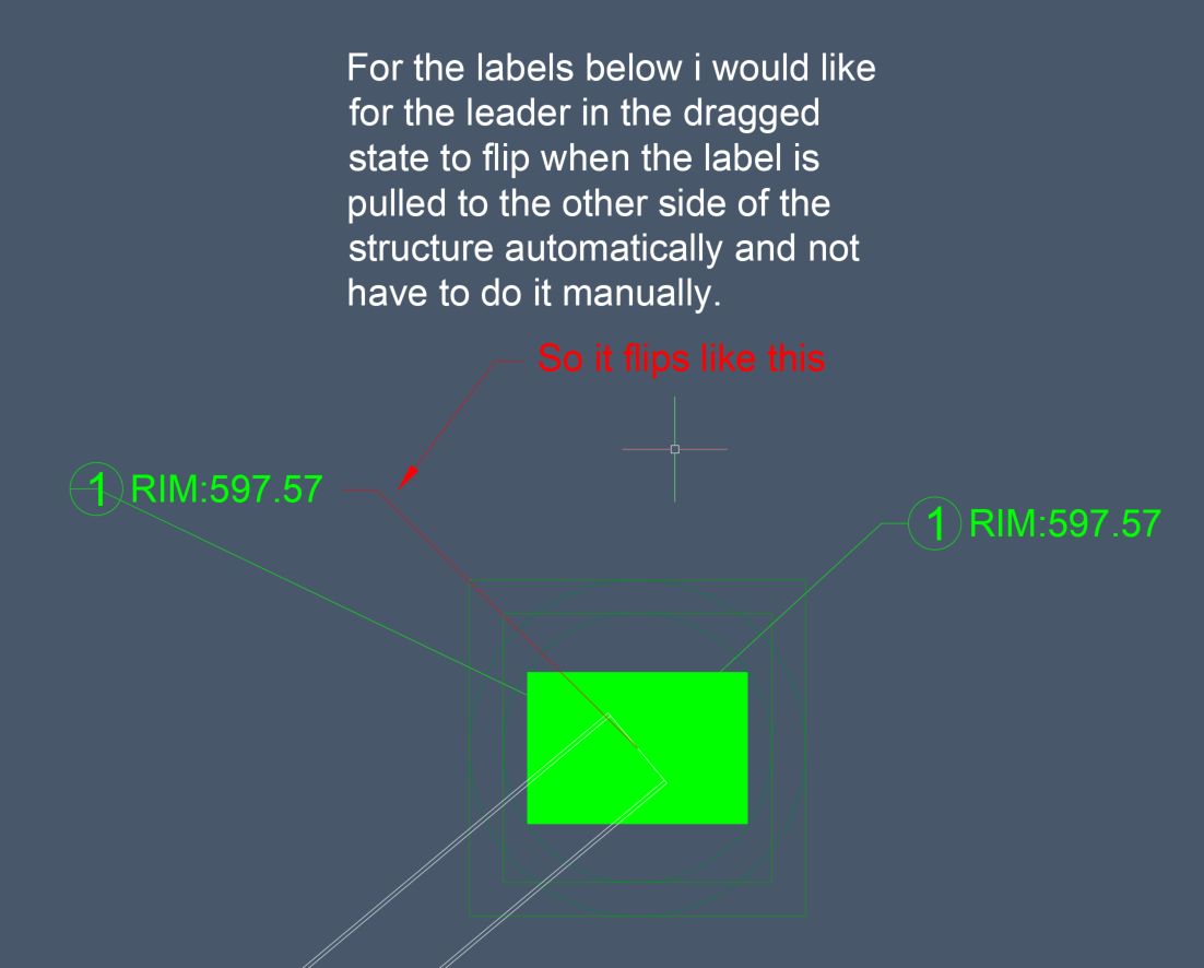 Add a block in the dragged state window of dynamic labels in Civil 3D ...