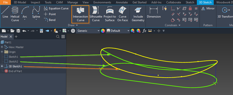 Solved: Combine lines on different planes - Autodesk Community