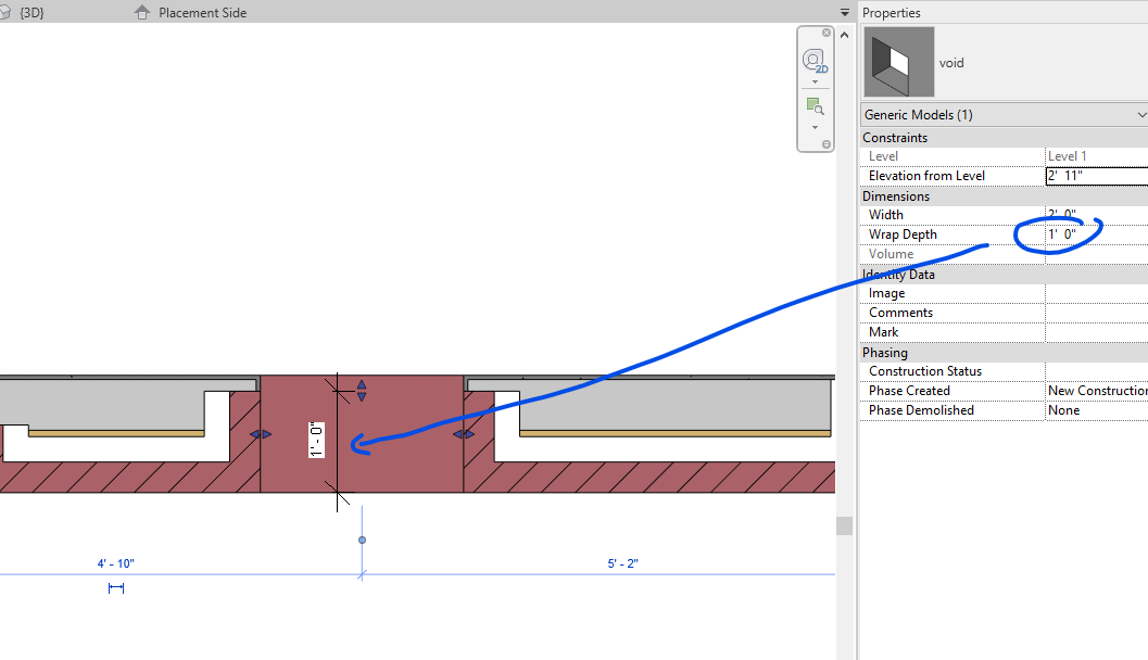 Incorrect and inconsistent wrapping of insert in wall - Autodesk Community