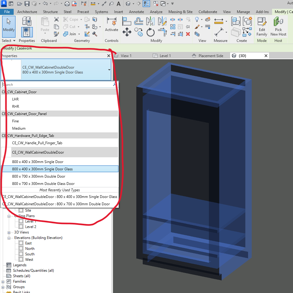 Solved: What is the best way to create Casework Families? - Autodesk ...