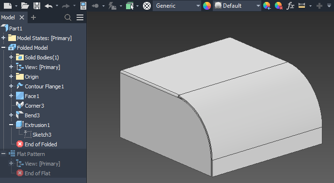 Solved: Sheet metal corner seam on rounded edge - Autodesk Community