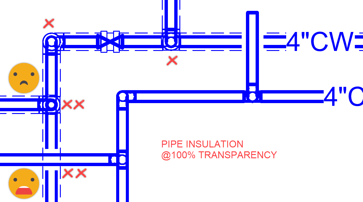 Maintain pipe graphics when insulation is visible. - Autodesk Community