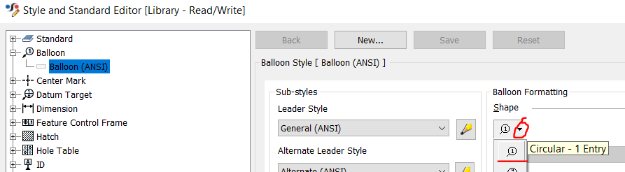 Changing balloon shape to suit instances - Autodesk Community