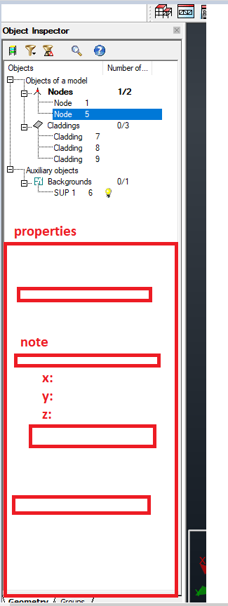 the selected item properties in object inspector - Autodesk Community