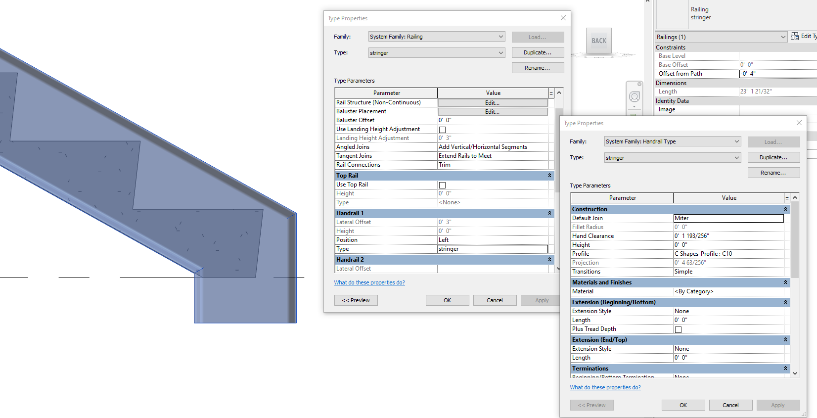 Stringer connection to landing. - Autodesk Community