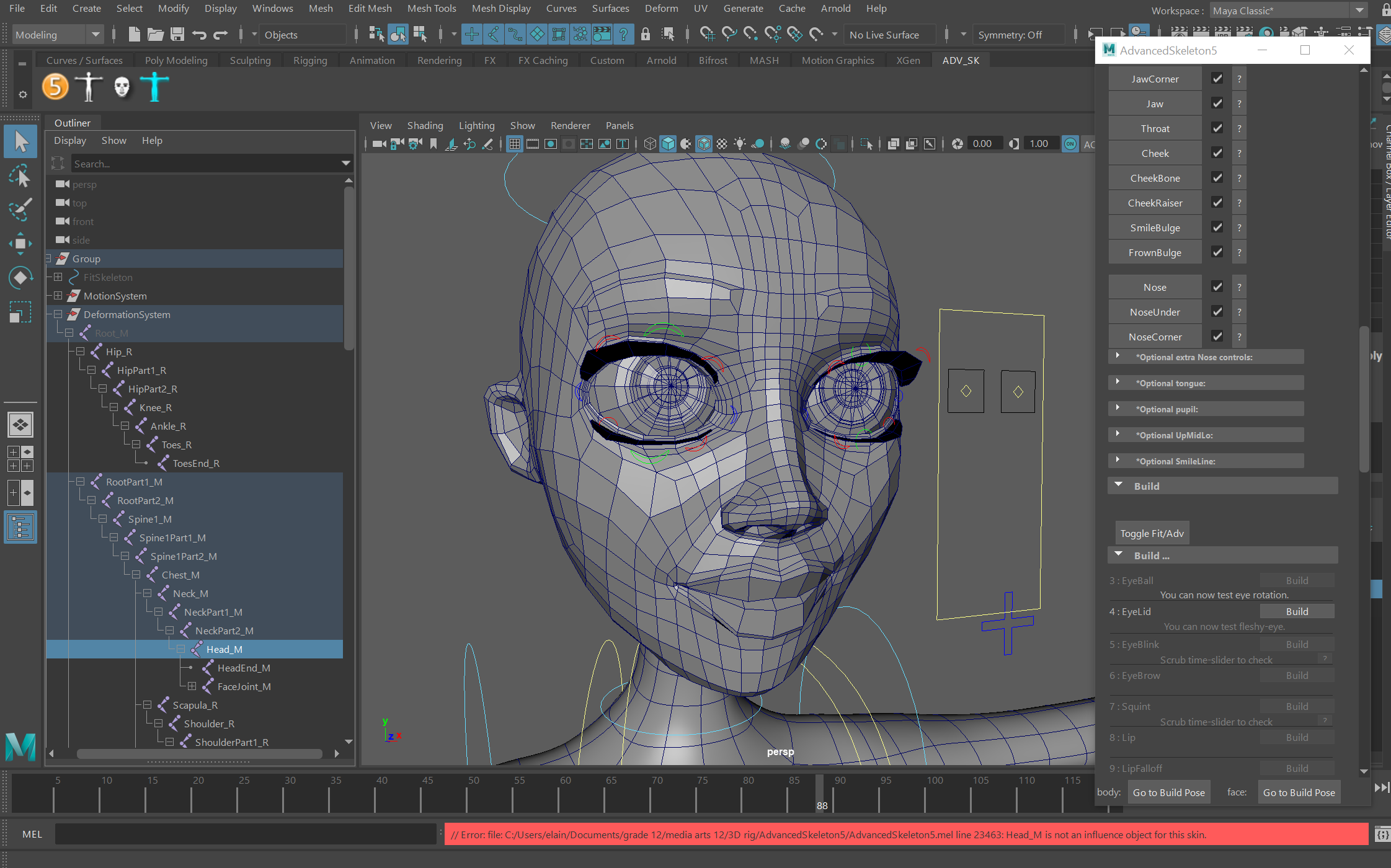 Solved: Advanced skeleton face rig build issue - Autodesk Community
