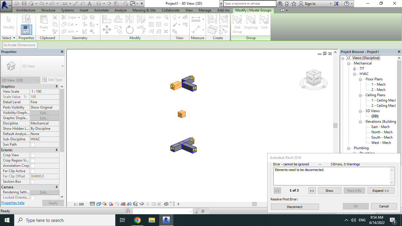 Solved: Elements need to be disconnected. - Autodesk Community