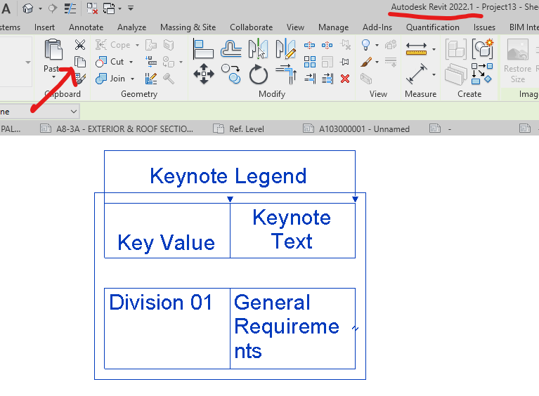 Can't Copy Keynote Legend - Autodesk Community