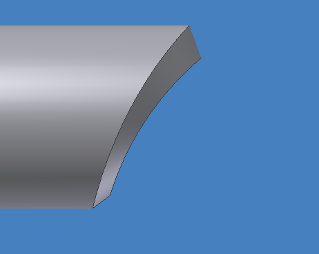 Question about chamfering a round part - Autodesk Community