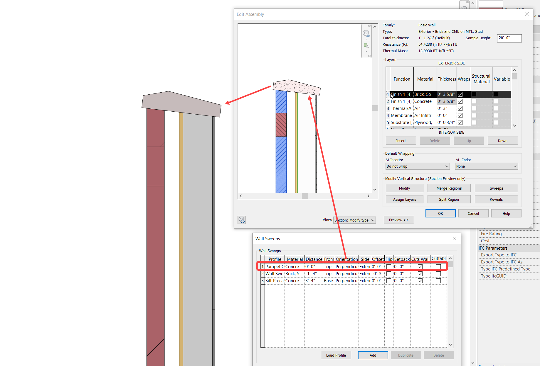 Solved: Best way to angle cut top of parapet wall? - Autodesk Community
