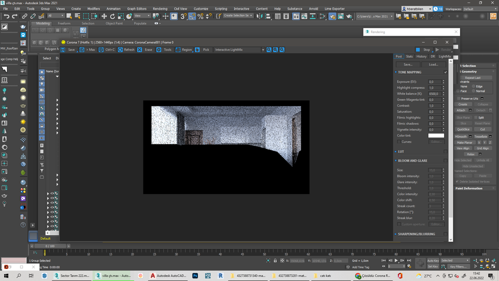3ds max Corona Renderda Belli bir alan Tamamen Siyah Nasıl Çözebilirim ...