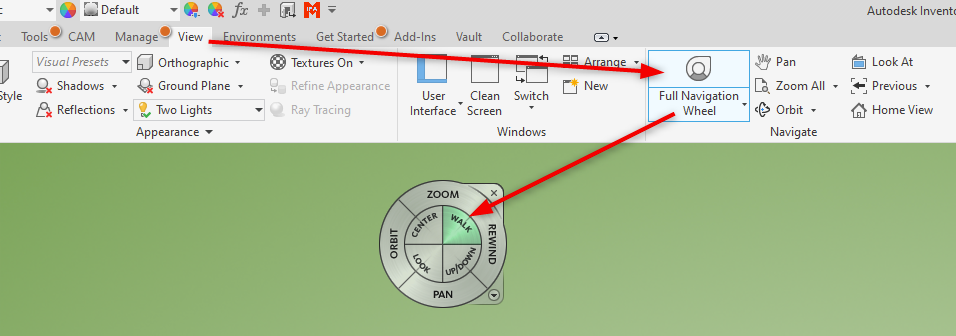 Walkthrough navigation like AutoCAD - Autodesk Community