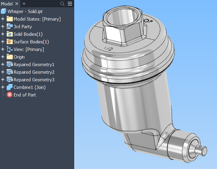 Converting Inventor Surface Models to Solid - Autodesk Community