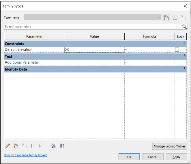 Solved: How to define a Family Type in revit family using FamilyManager ...
