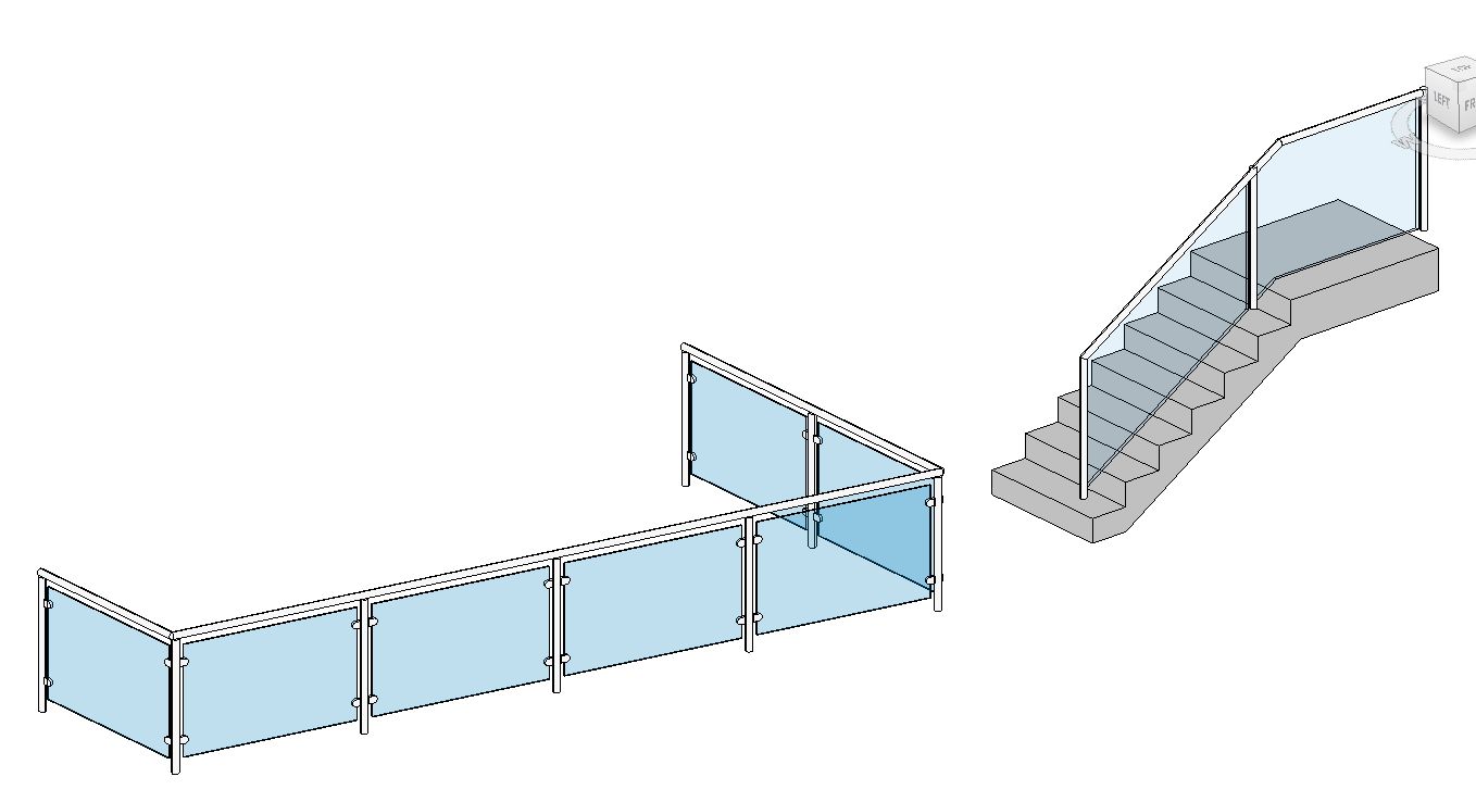 Solved: How do you model railings with glass panels? - Autodesk Community