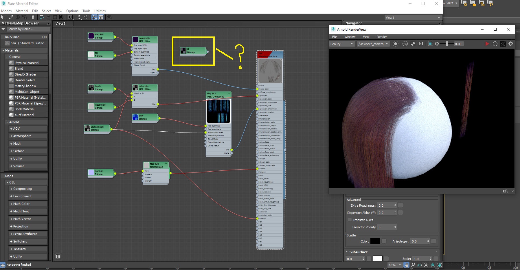 Id map ( for hair card ) question for Standard surface and physical ...