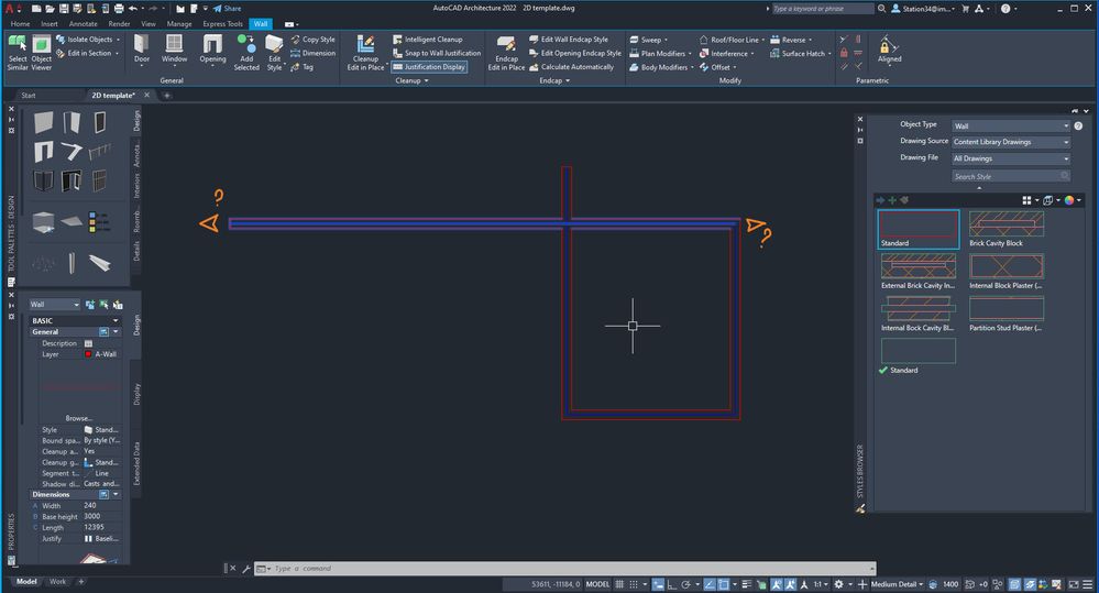 AECWall Anchor Arrow Missing - Autodesk Community