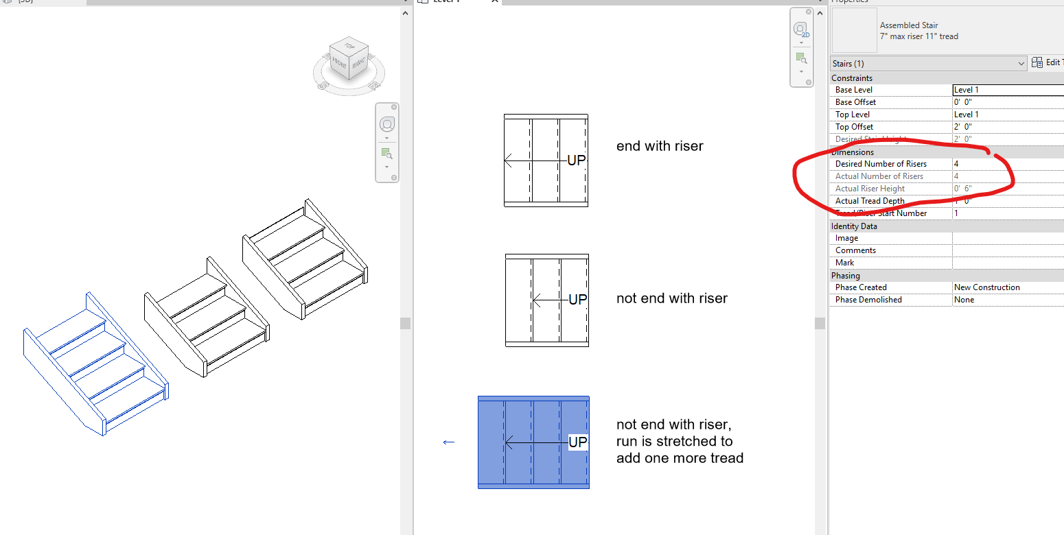 Solved: Stair path arrow is incorrect when not using "End with Riser" - Autodesk Community