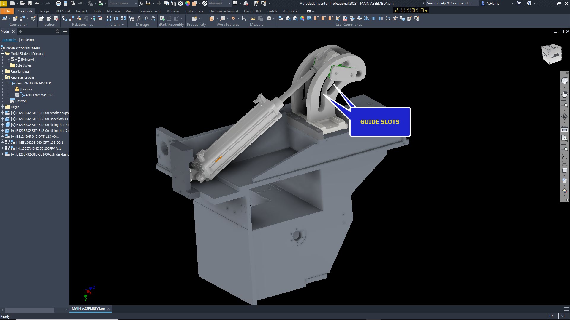 Transitional constraint with moving cylinder - Autodesk Community