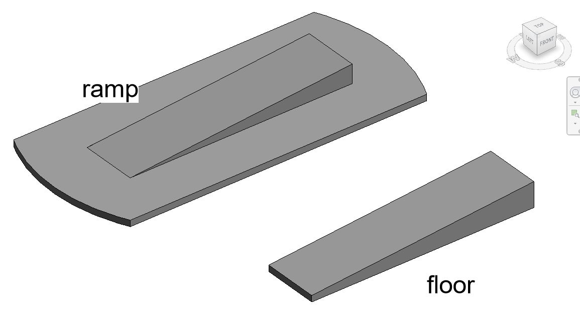 Solved: Ramp filled with "solid" remains with gap underneath - Autodesk ...
