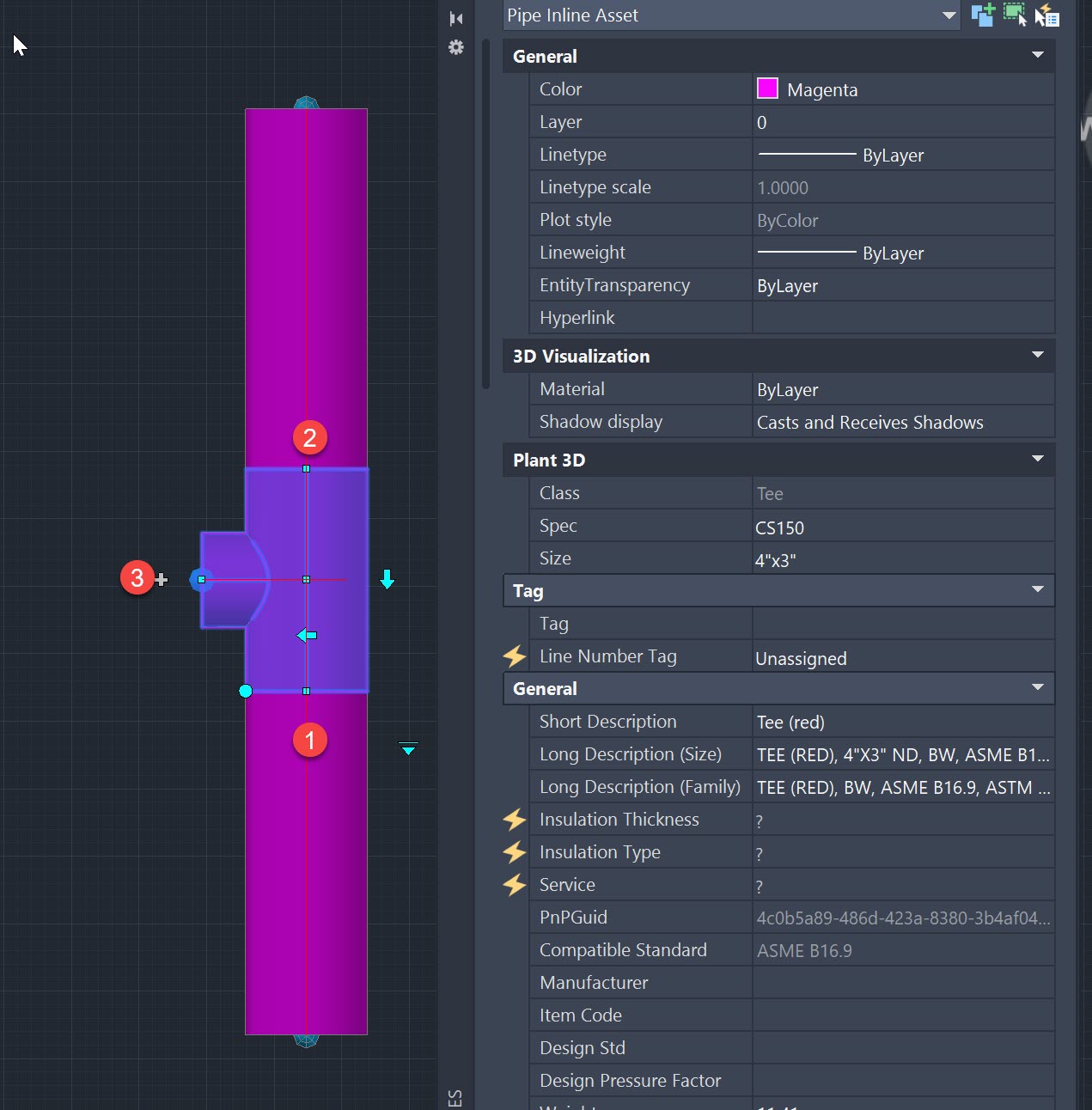 REDUCING TEE - SIZE DISPLAY FORMAT ISSUE - Autodesk Community