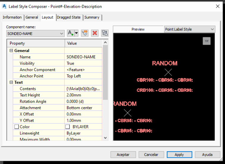 Point Label Style to display a user-defined column in a point file ...