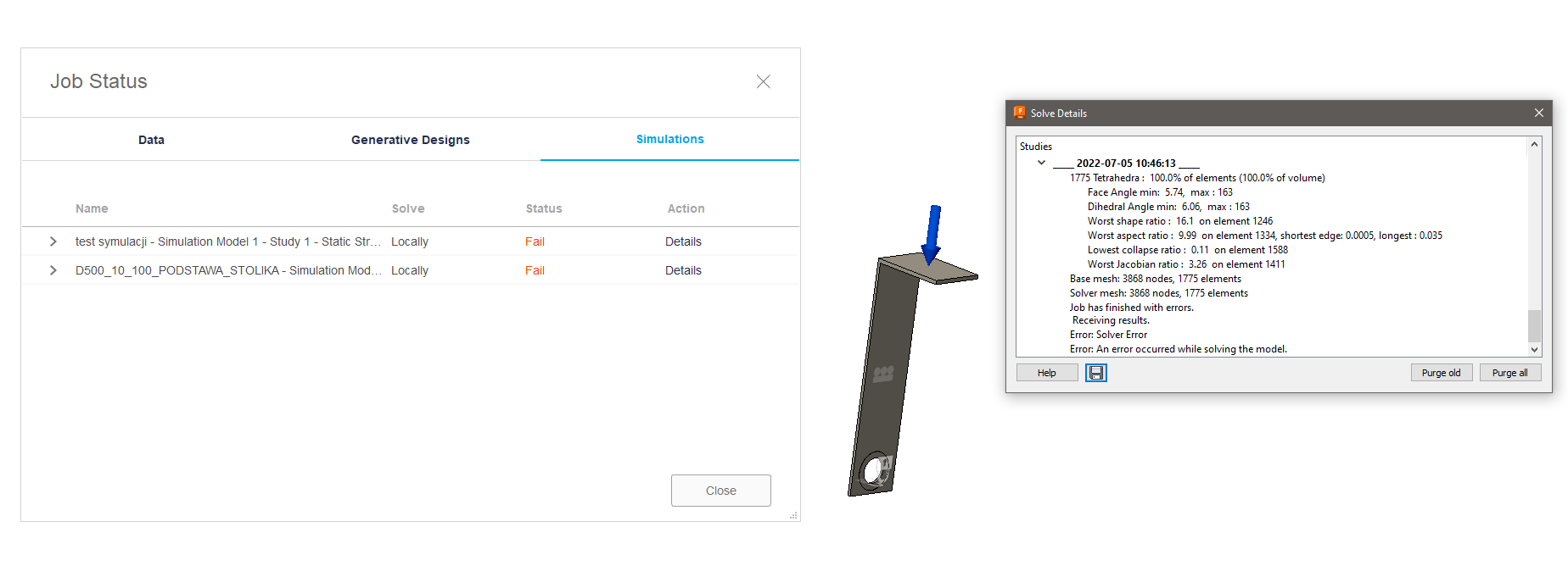 Simulation Error - Autodesk Community