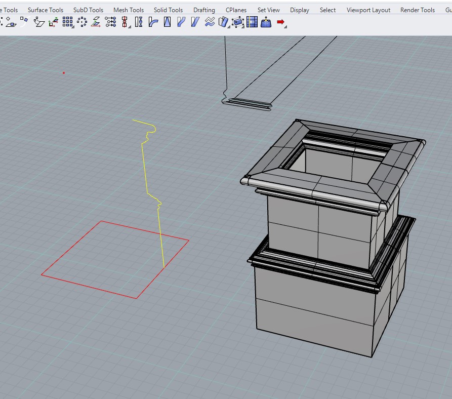 Solved: Extrude a profile curve along a square path - Autodesk Community