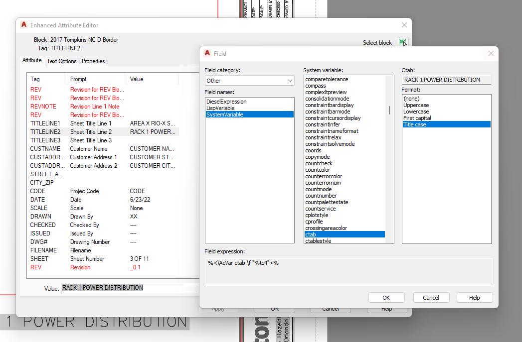 Solved: fill in project title block with layout tab name - Autodesk Community