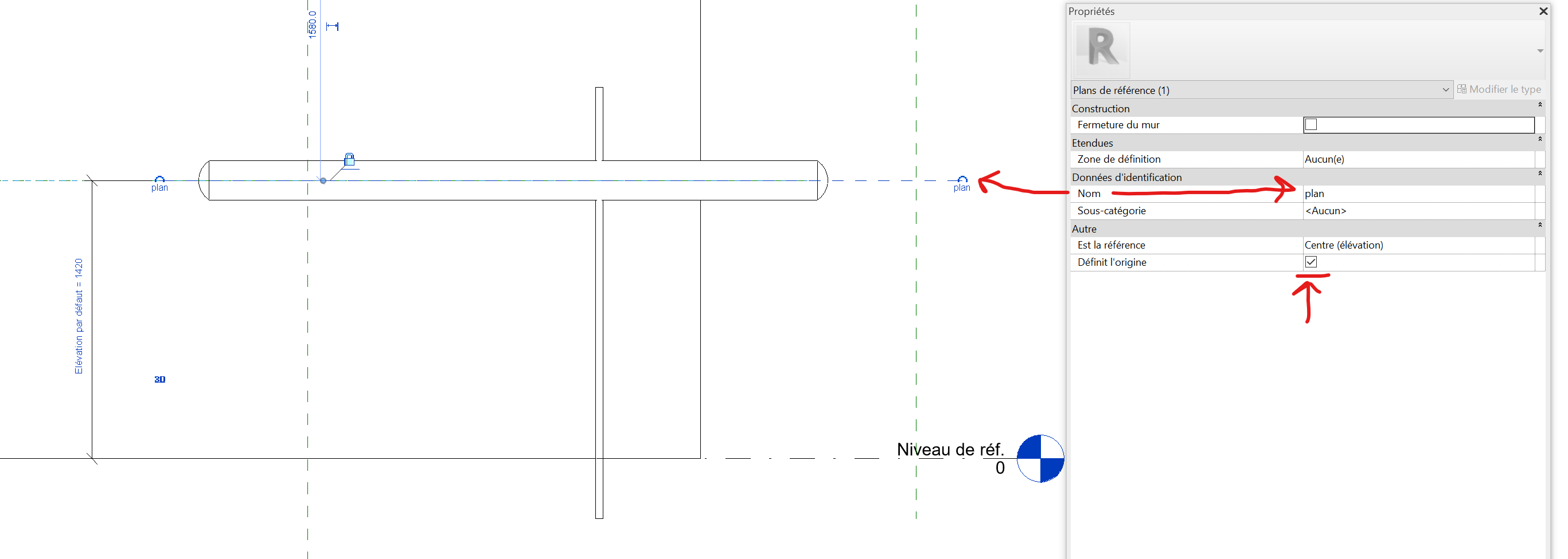Résolu : Revit : Niveau de ref et hauteur dans une famille faite avec ...
